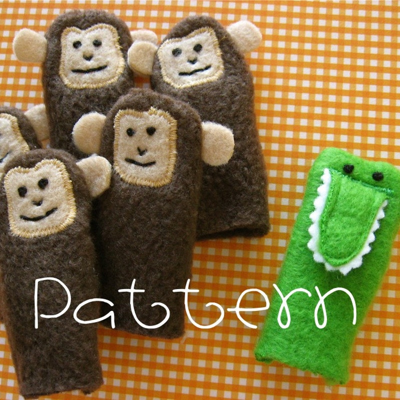 Finger Monkey Puppets - Etsy