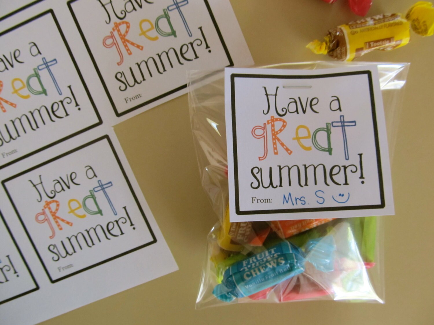 Printable PDF Have a Great Summer Gift Tag End of School - Etsy