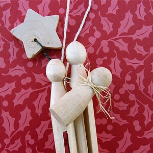 Clothespin Nativity Ornament - Etsy
