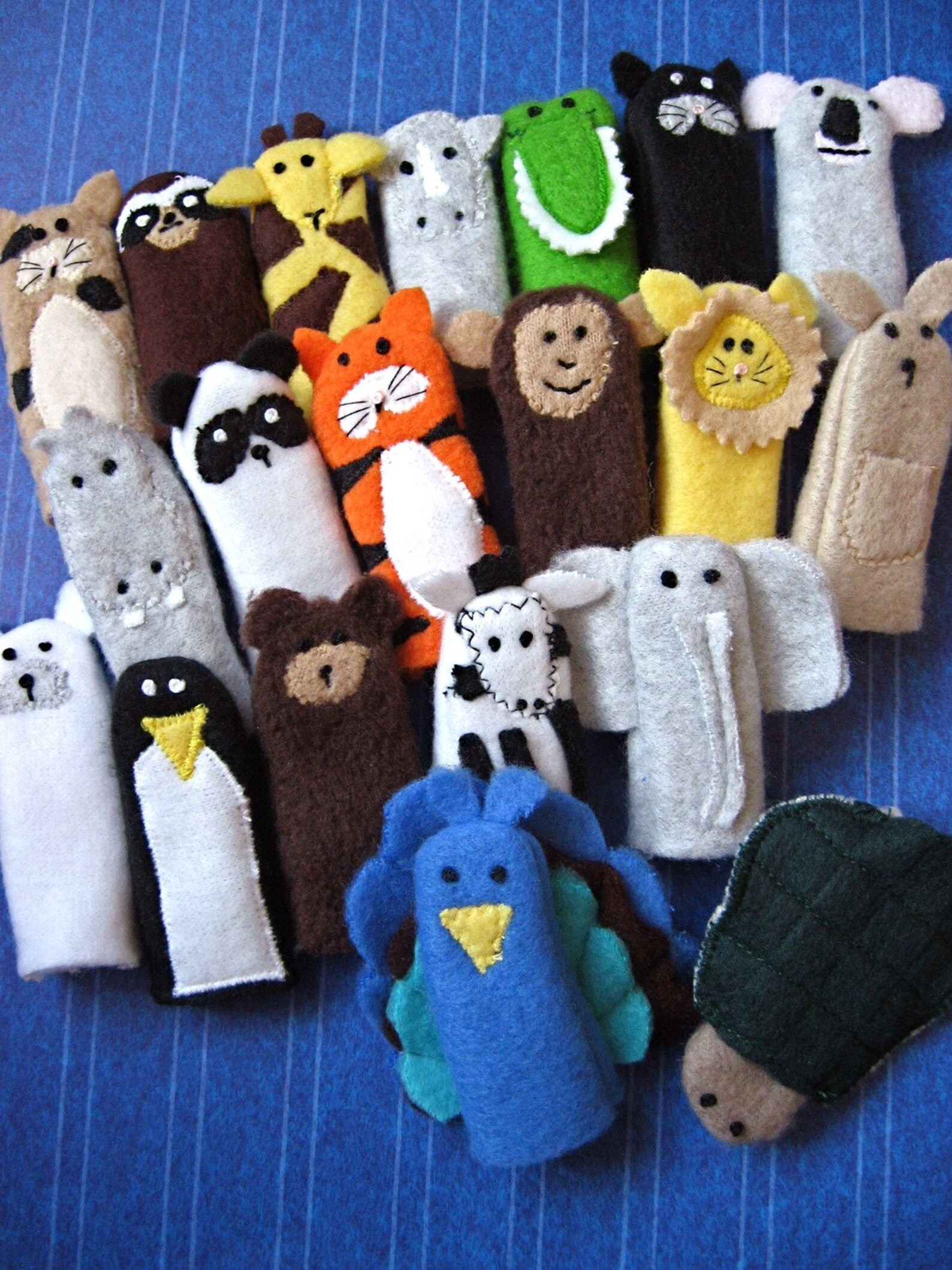 PATTERN PDF Zoo Pals Furry Fingers Finger Puppets - Etsy