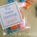 Printable PDF You Make Learning Sweet Tag Teacher Appreciation Idea - Etsy
