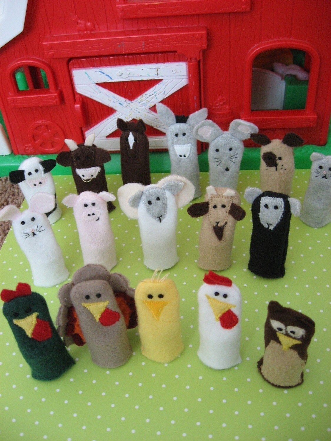 PATTERN-PDF Barnyard Buddies Furry Fingers Finger Puppets | Etsy