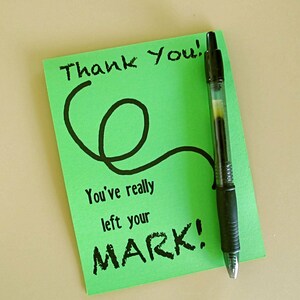 Printable- PDF- Left Your Mark Card - Teacher Appreciation Idea - Etsy
