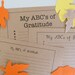 Printable PDF Abc's of Gratitude Thanksgiving Activity Idea - Etsy