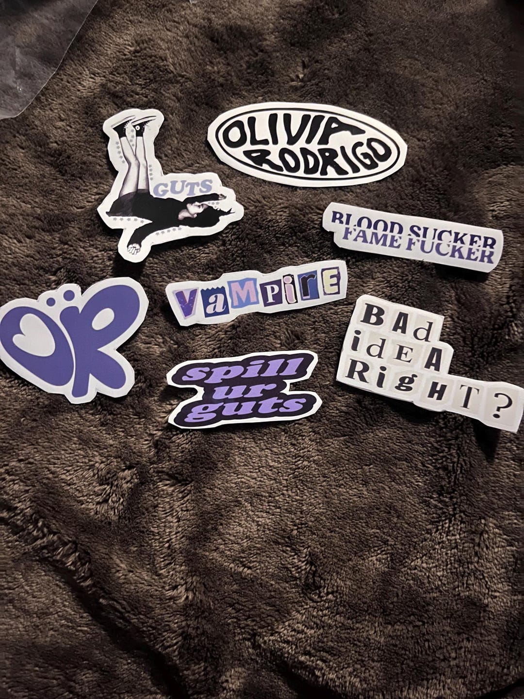 7 Pack of Olivia Rodrigo Stickers - Etsy