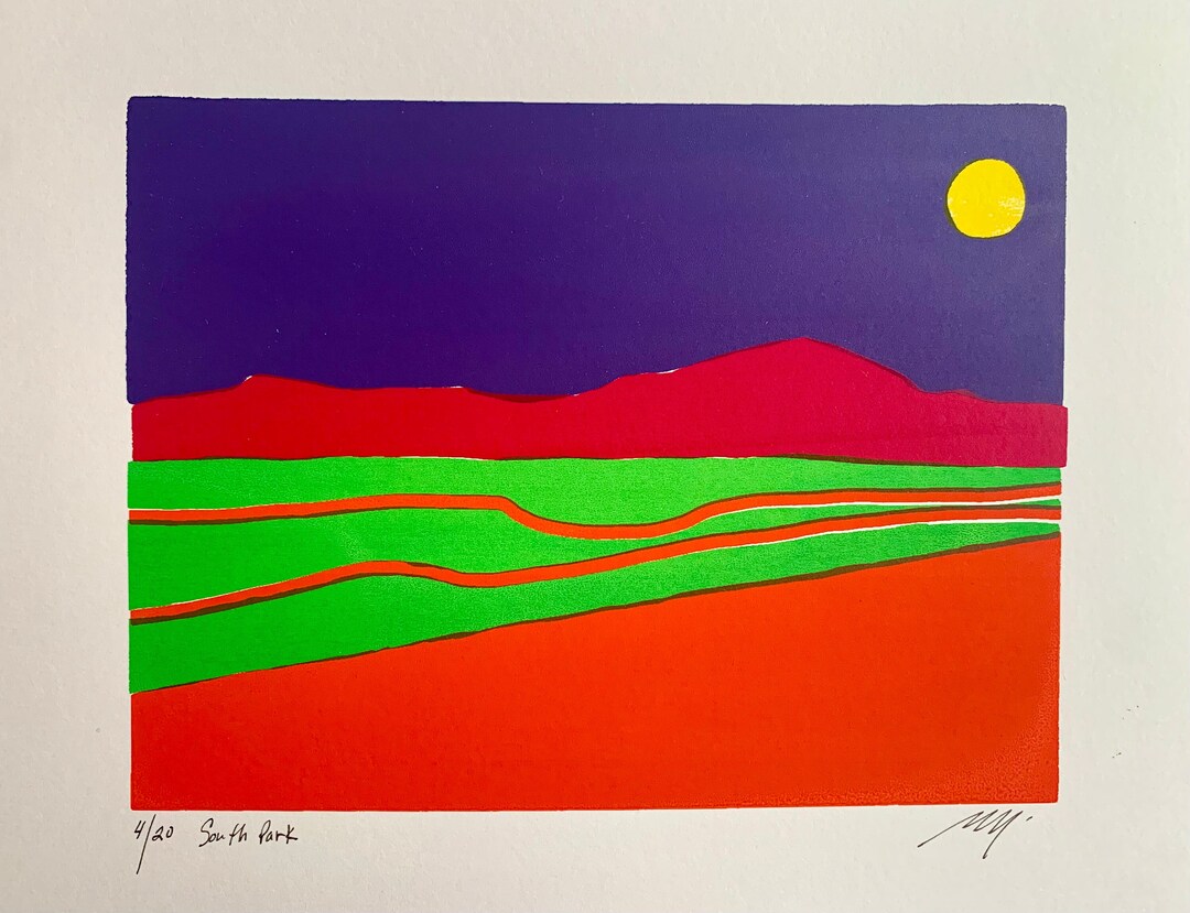 Colorado Horizon Screen Print Edition of 20 Original - Etsy