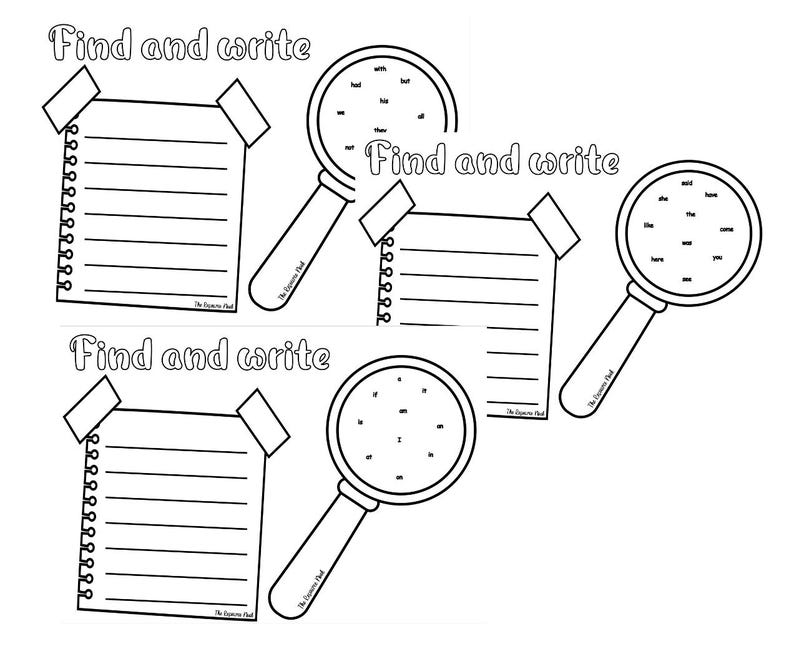 Find and Write Detective Challenge | High Frequency Words | Tricky ...