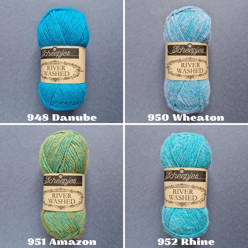 Scheepjes River Washed (50g/130m, Cotton-acrylic Blend) - Etsy