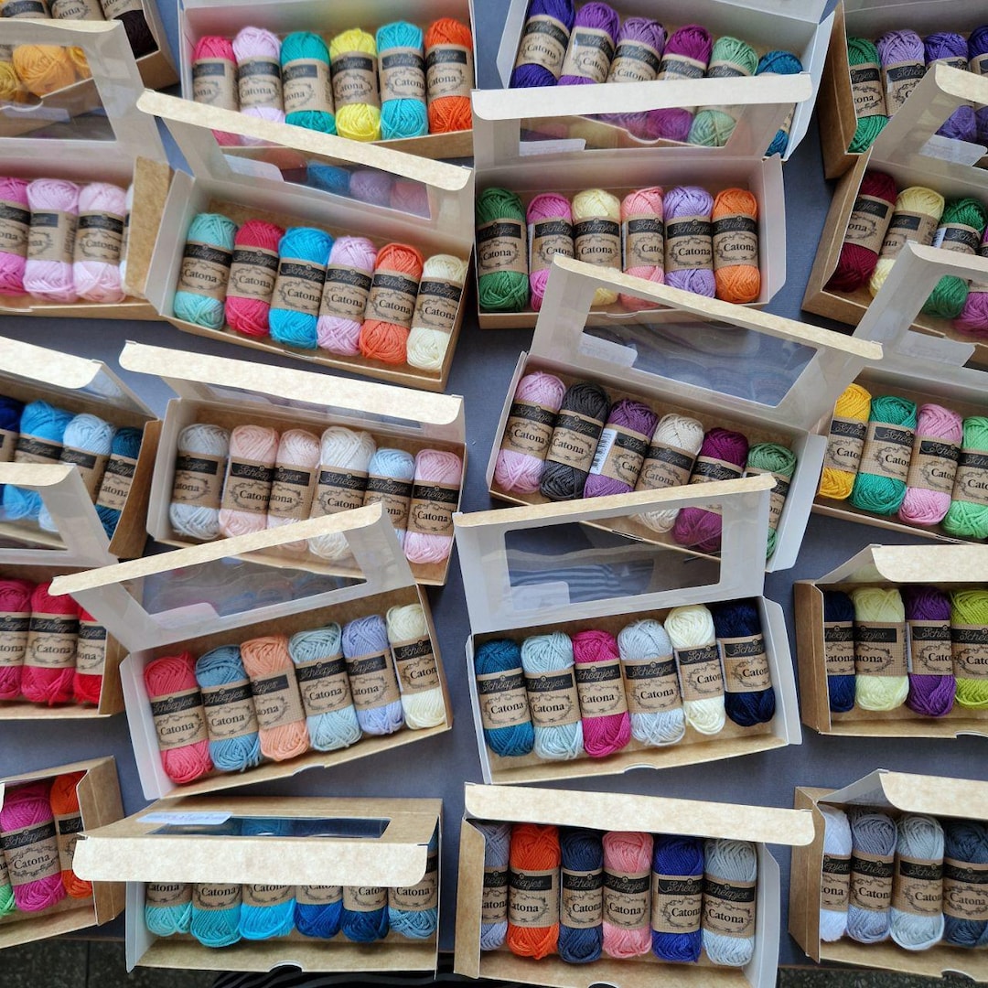Scheepjes Catona Cotton Yarn Kit (10g X 6 Balls) - Etsy