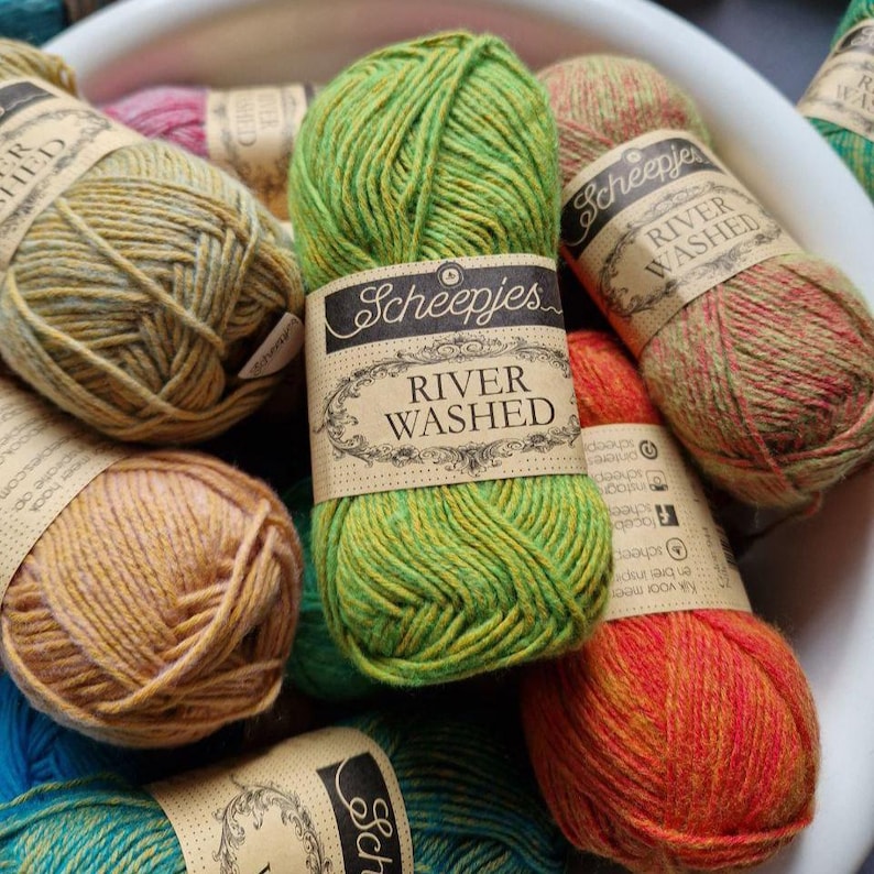 Scheepjes River Washed (50g/130m, Cotton-acrylic Blend) - Etsy