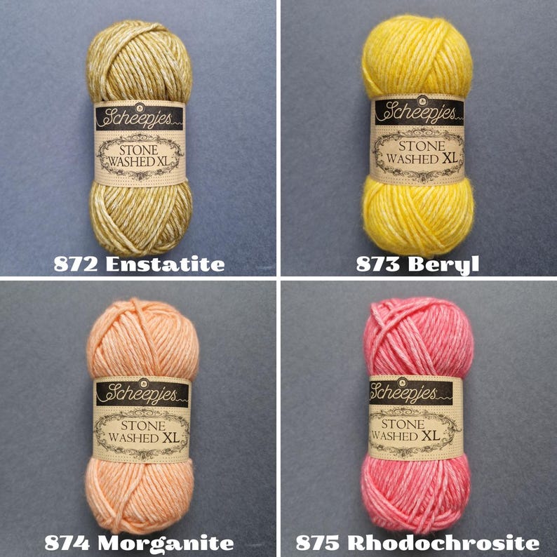 Scheepjes Stone Washed XL (50g/75m, Cotton-acrylic Blend) - Etsy