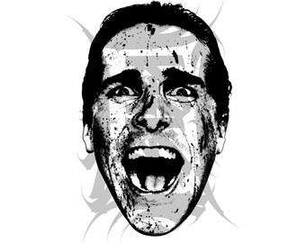 American Psycho Patrick Bateman Digital Art - Etsy