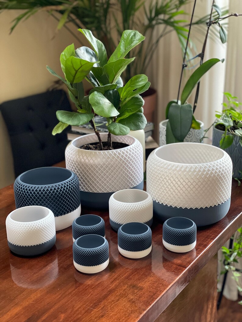 Planter Pot With Saucer – Modern and Minimalist Design for Indoor ...