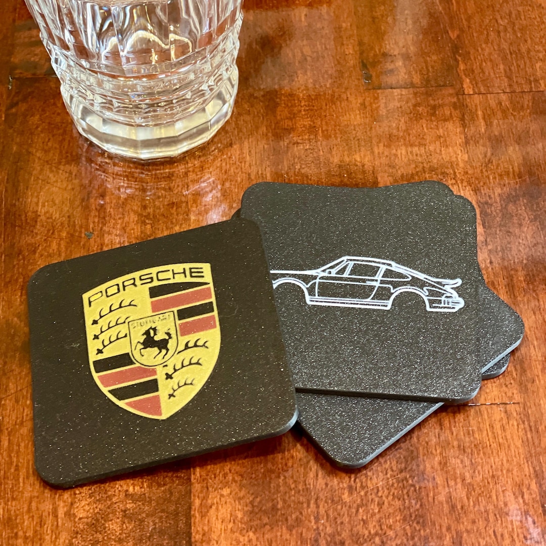 Porsche Coasters 4-pack Car Enthusiasts - Etsy