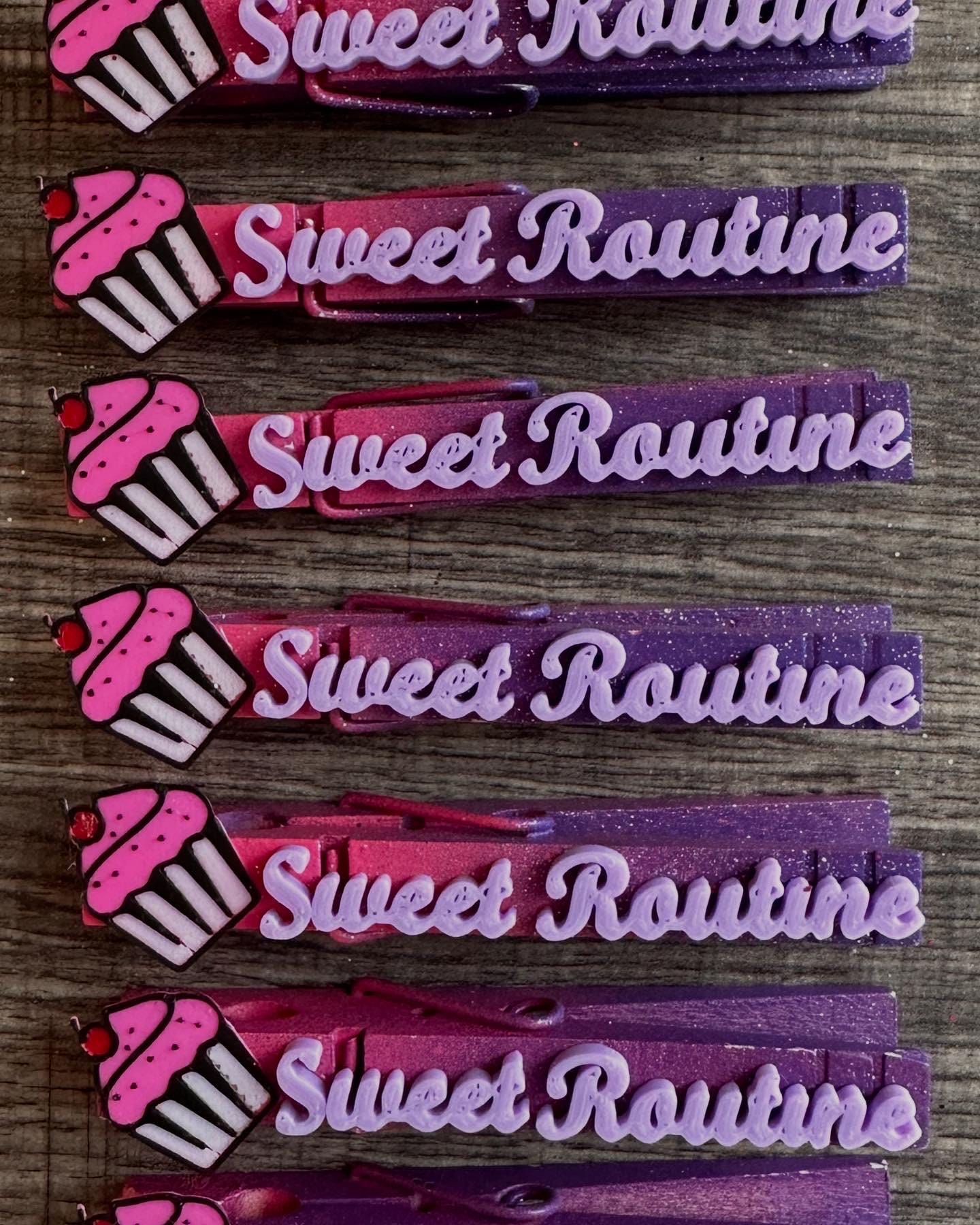 Sweet Routine (set of 10)! Cheer Pins, Cheer Pins, Cheer Gift ...