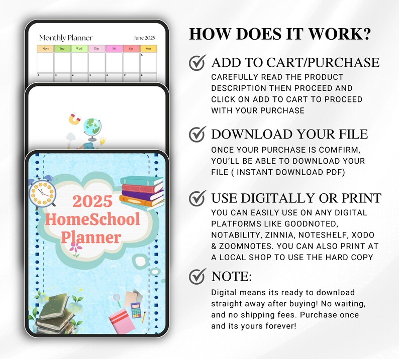 Homeschool Planner 2025-2026: Curriculum, Schedules, and Goals (digital ...