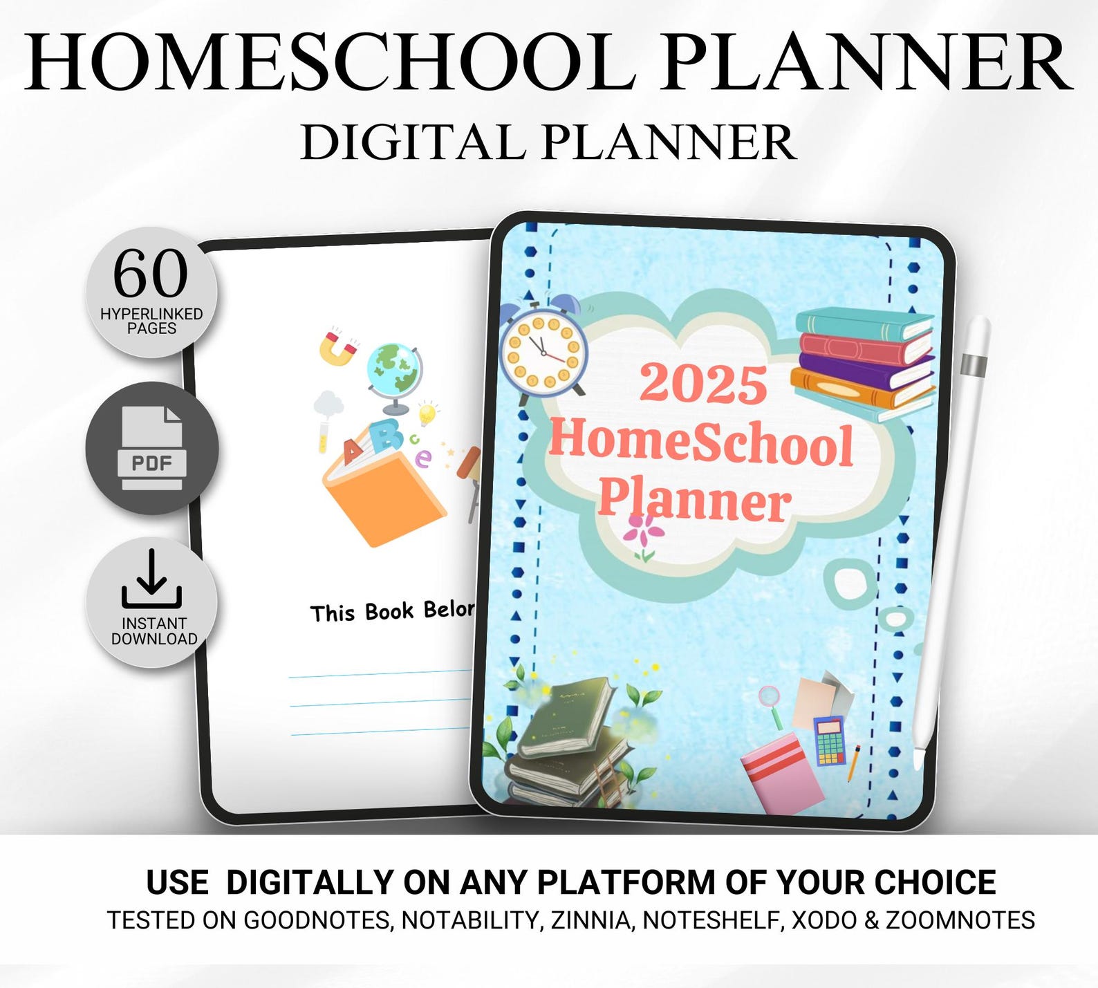 Homeschool Planner 2025-2026: Curriculum, Schedules, and Goals (digital ...