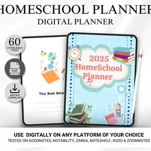 Homeschool Planner 2025-2026: Curriculum, Schedules, and Goals (digital ...