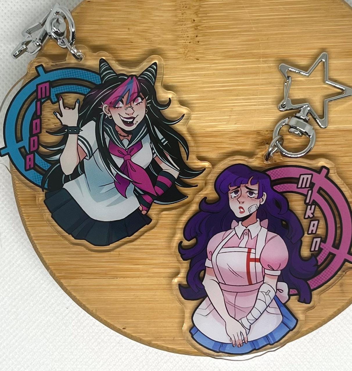 Danganronpa Acrylic Keychains: Anime Character Charms - Etsy