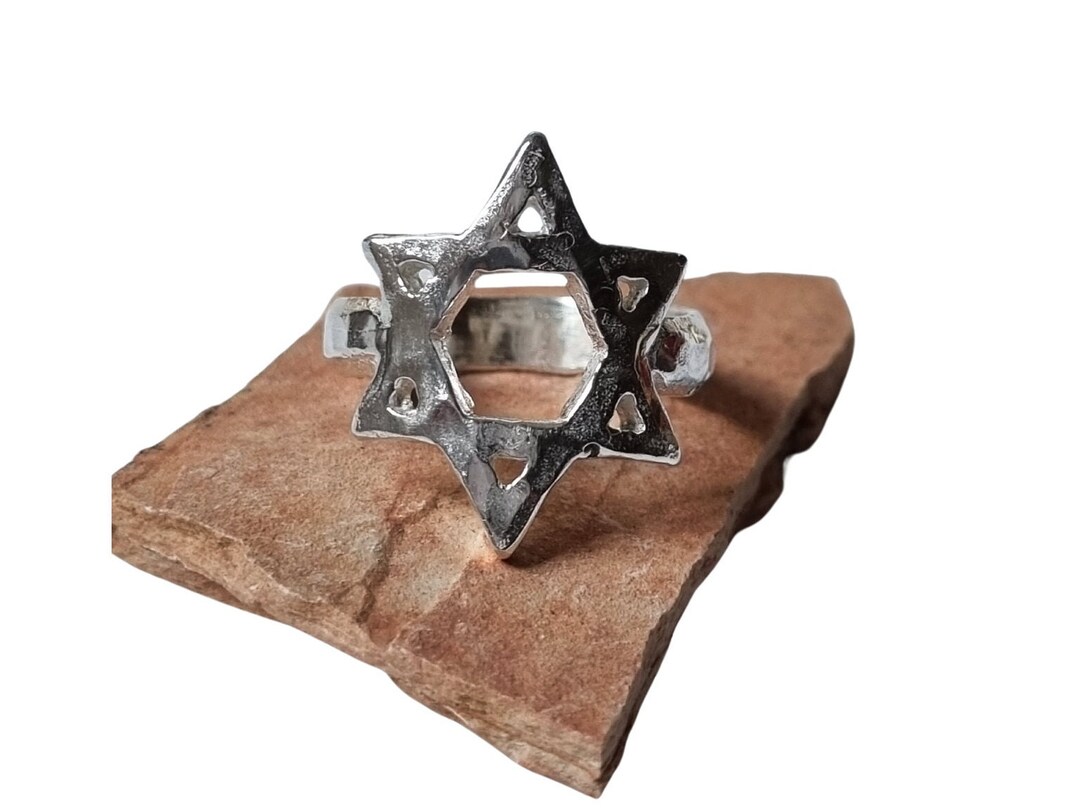 Star of David Ring,sterling Silver Wrap Ring,magen David Ring,symbols ...