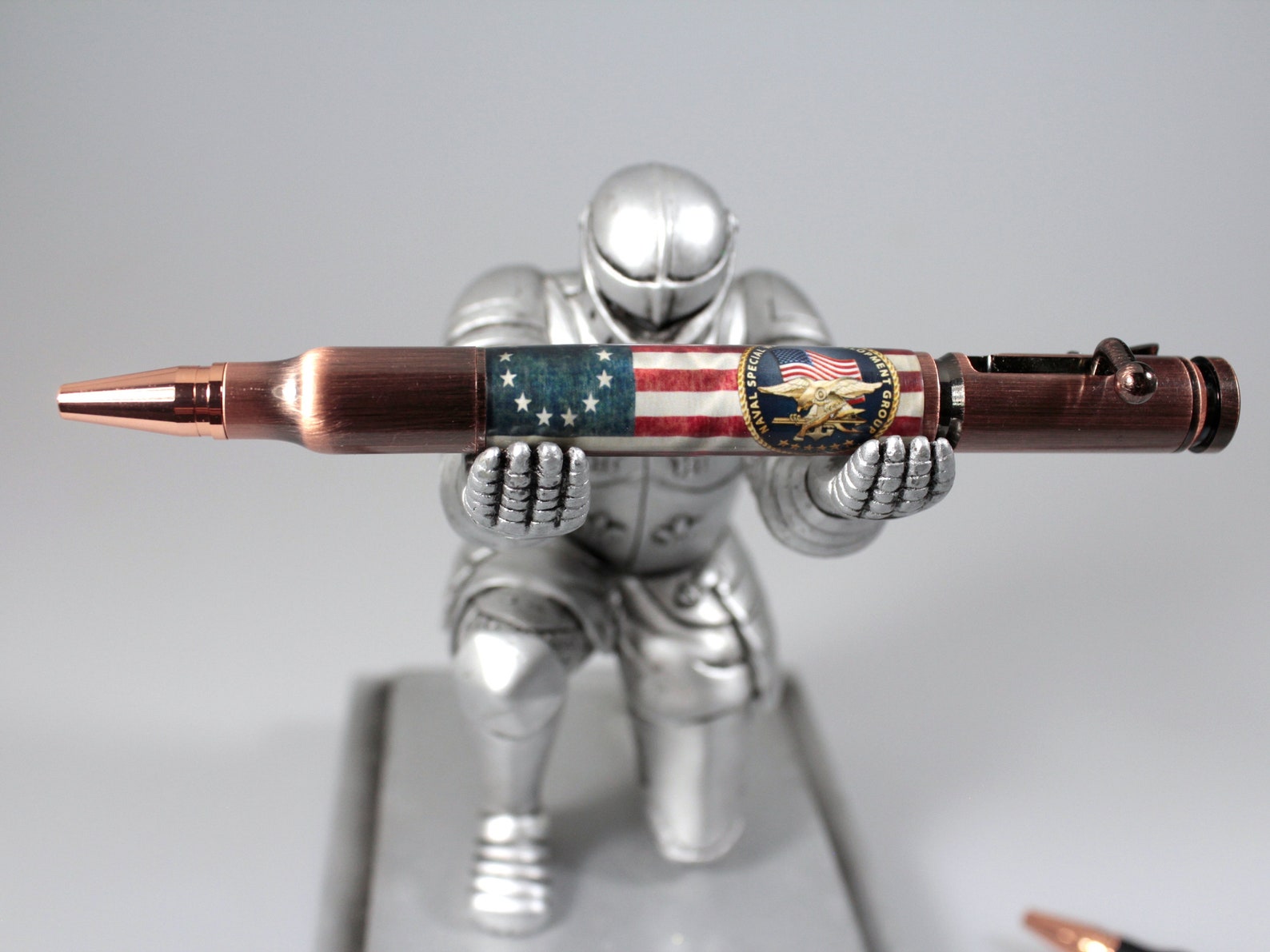 US Navy SEAL 30 Cal. Pen Blank - SEAL Emblem - Grunge Flag - Slogan ...