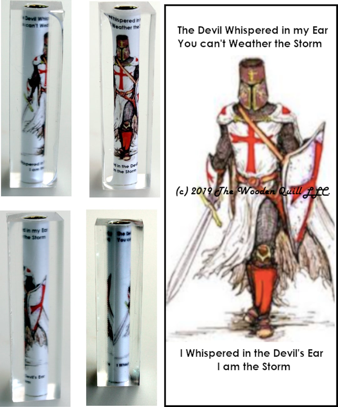 Templar Knight Vs the Devil Weathering the Storm Resin Cast - Etsy