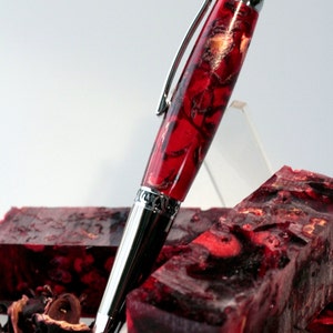 Hibiscus Flowers Potpourri Pen Blank Organic Botanical Acrylic Resin - Etsy