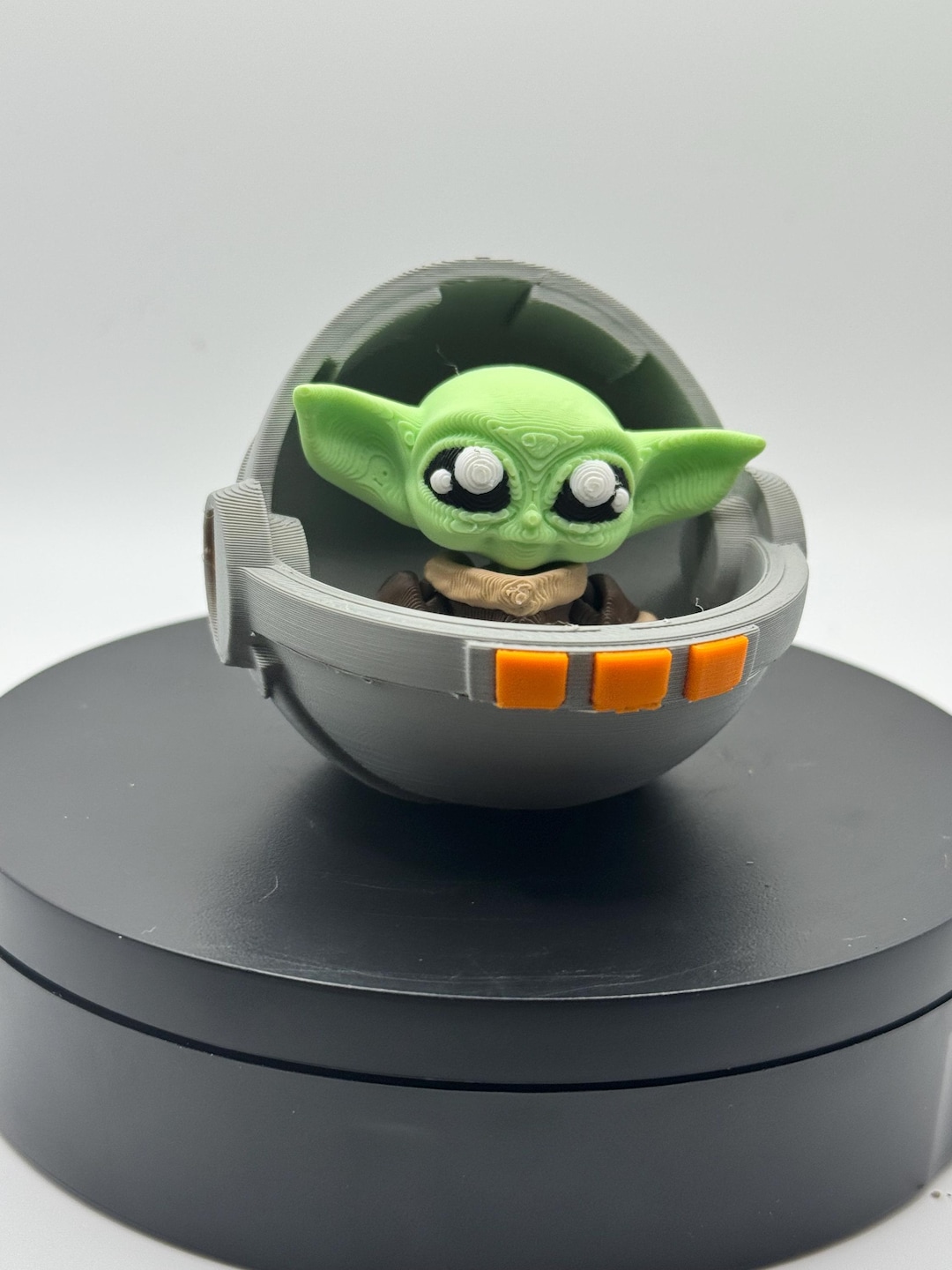 Grogu in Hover Pod – 3D Printed Baby Yoda Figurine | Star Wars-inspired ...