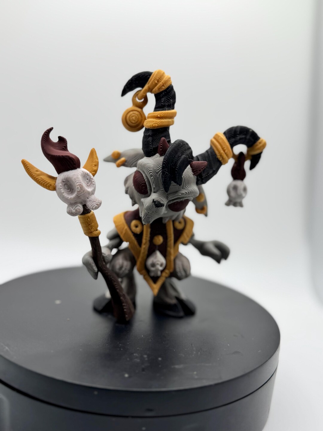 3D Printed Hellspawn Goat Fidget Toy: Dark Fantasy Cryptid by Twisty ...