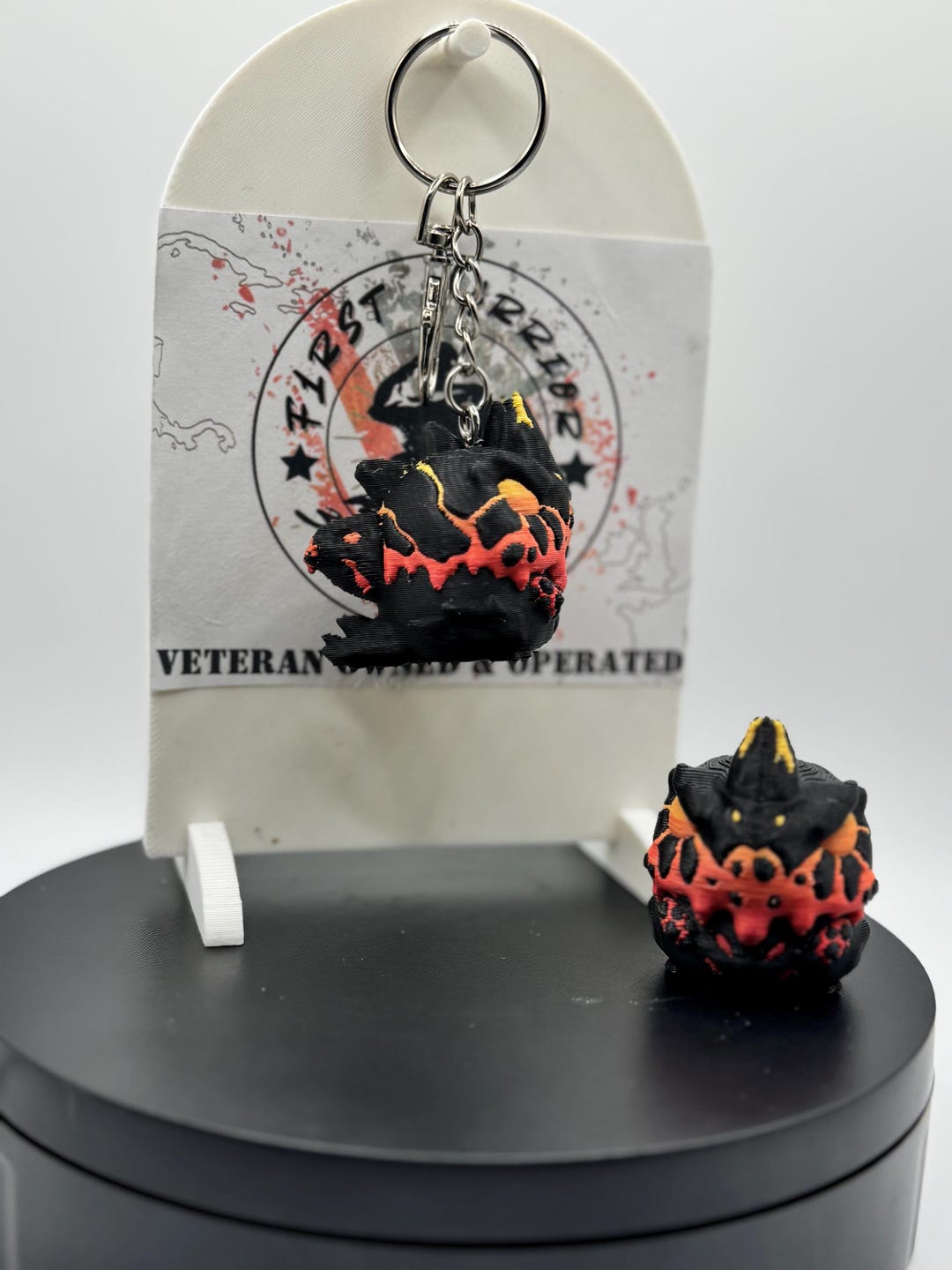 Magma, Lava Creature Keychain – 3D Printed Fire Elemental – Guardian of ...