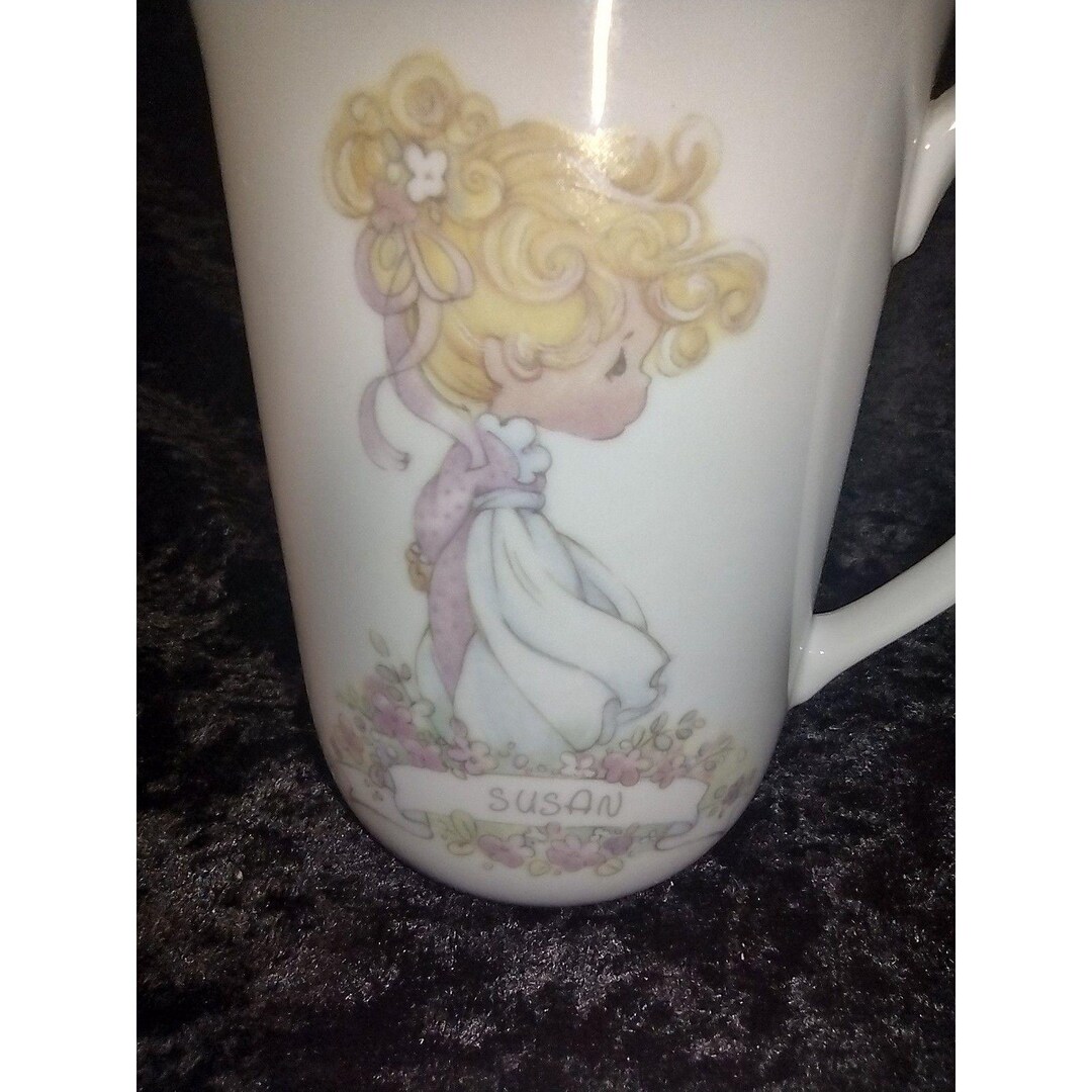Vintage Precious Moments Susan Name Meaning Coffee Tea Gift Cup Mug ...