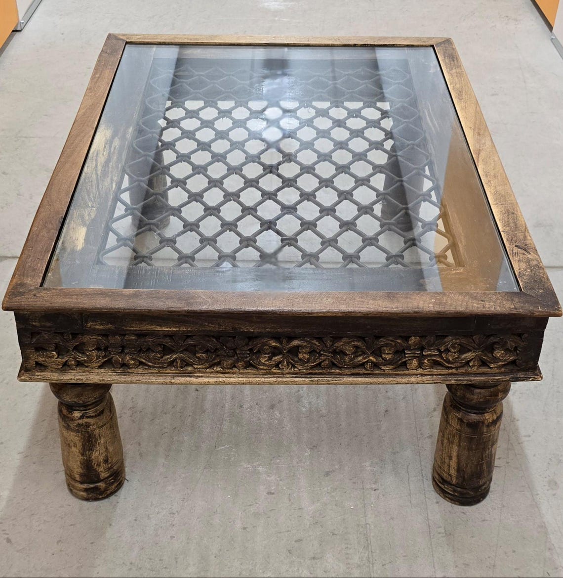 Indian Jali Table Made From Sheesham Wood (indian Rosewood) With ...