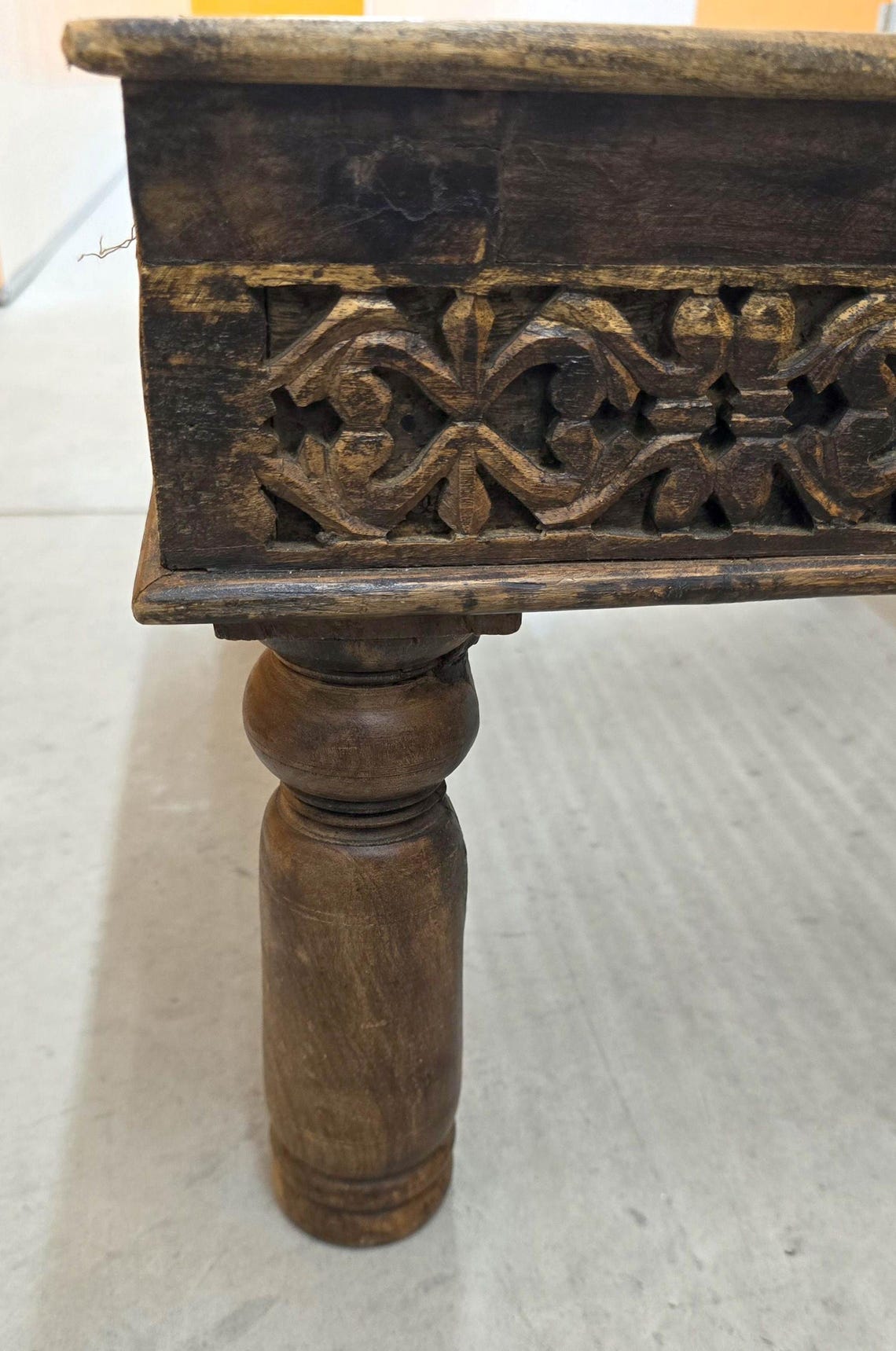 Indian Jali Table Made From Sheesham Wood (indian Rosewood) With ...