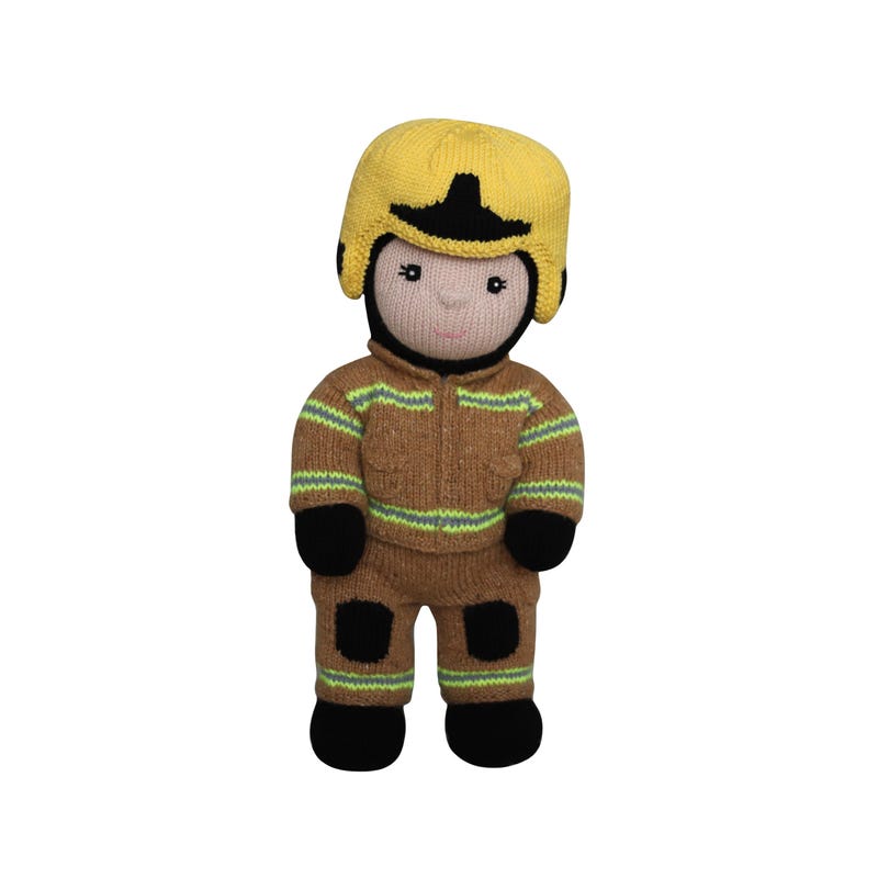 Knitted Fireman Pattern - Etsy UK
