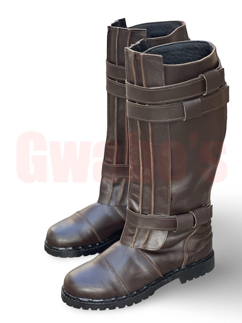 Anakin Skywalker Leather Boots | Star Wars Cosplay Boots | Darth Vader ...