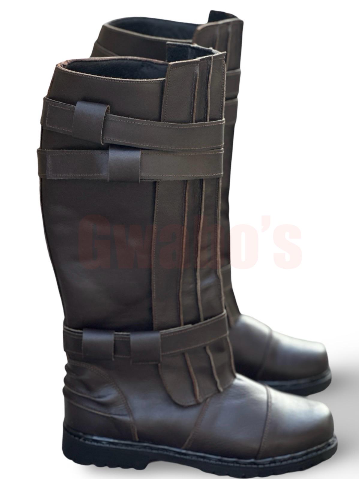 Anakin Skywalker Leather Boots | Star Wars Cosplay Boots | Darth Vader ...