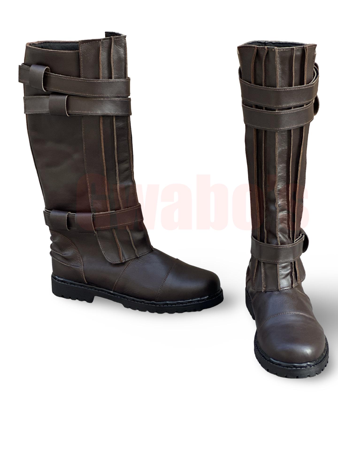 Anakin Skywalker Leather Boots | Star Wars Cosplay Boots | Darth Vader ...