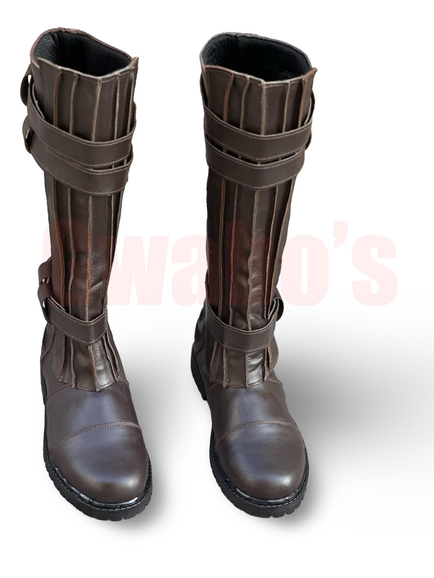 Anakin Skywalker Leather Boots | Star Wars Cosplay Boots | Darth Vader ...