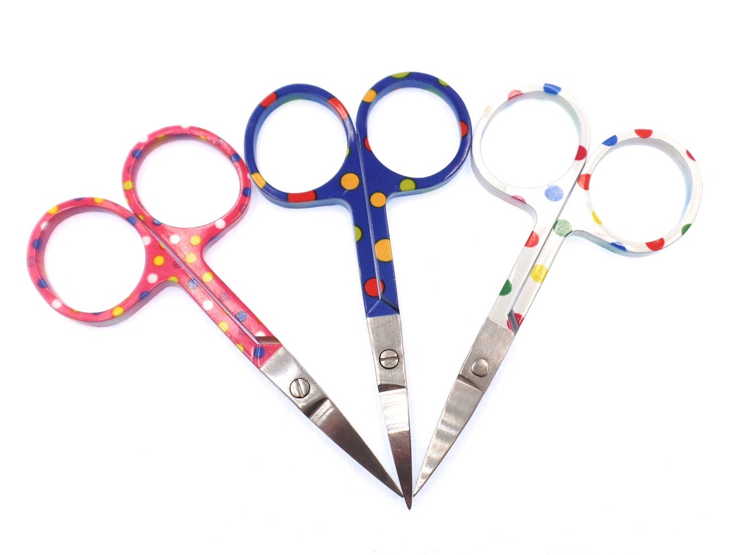 Colorful Stainless Steel Scissors, Crochet Scissors, Embroidery ...