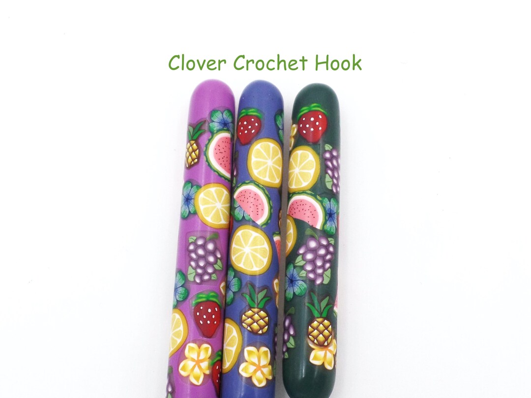 Clover Crochet Hook, Fruit Design, Custom Crochet Hook, Pineapple ...