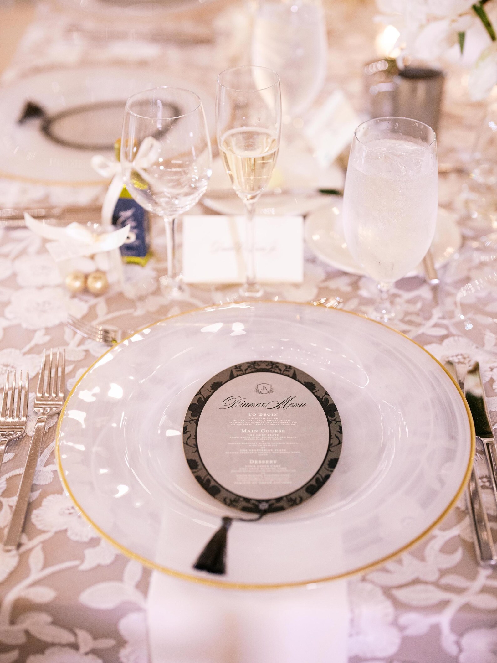 Custom Dinner Menu for Weddings/events; Die-cut Shape Wedding Dinner ...