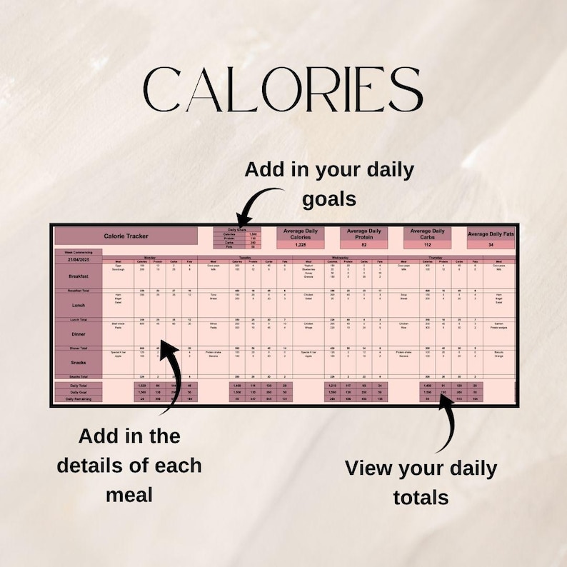 Weight Loss Tracker | Calorie Tracker | Exercise Tracker | Fitness Log ...