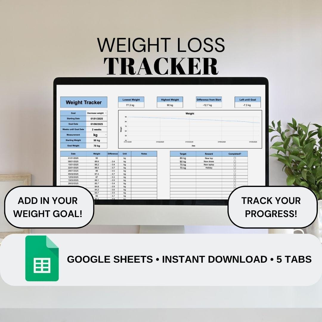 Blue Weight Loss Tracker | Calorie Tracker | Exercise Tracker | Fitness ...