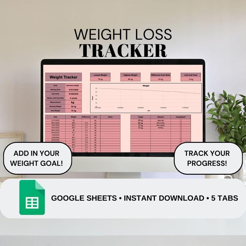Weight Loss Tracker | Calorie Tracker | Exercise Tracker | Fitness Log ...