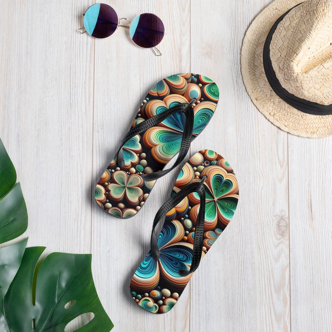 Lucky Flip-flops: Colorful Flip-flops for Summer - Etsy