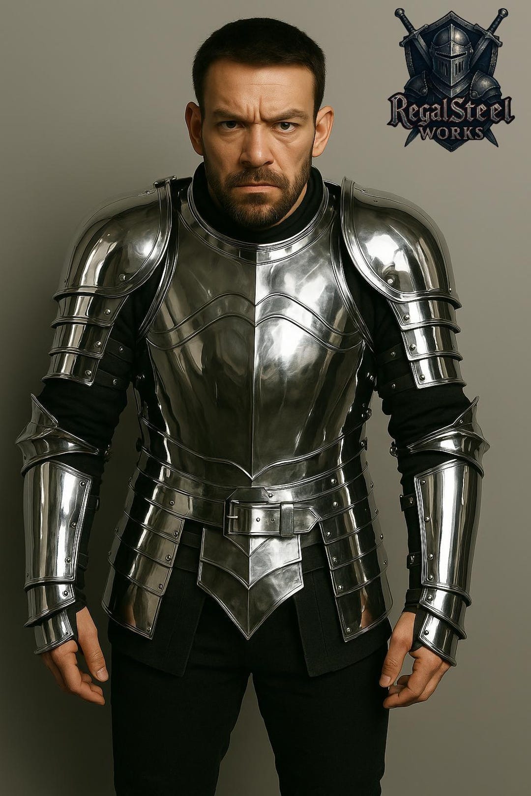 Medieval Knight Armor Set | Half Body Armor for LARP, Cosplay ...
