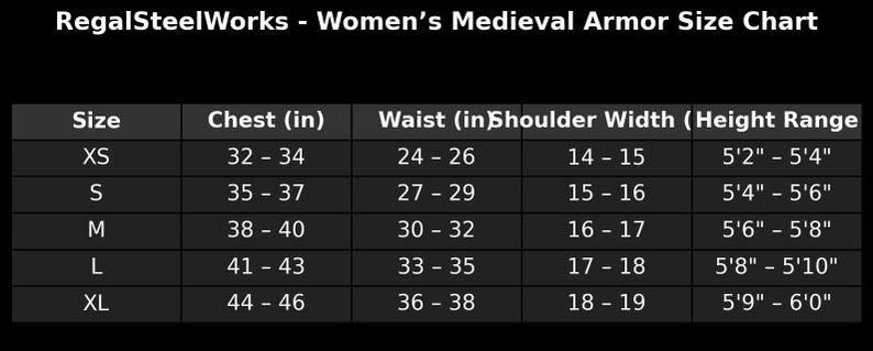 Medieval Female Chainmail Armor Set – Women’s Warrior Costume With ...