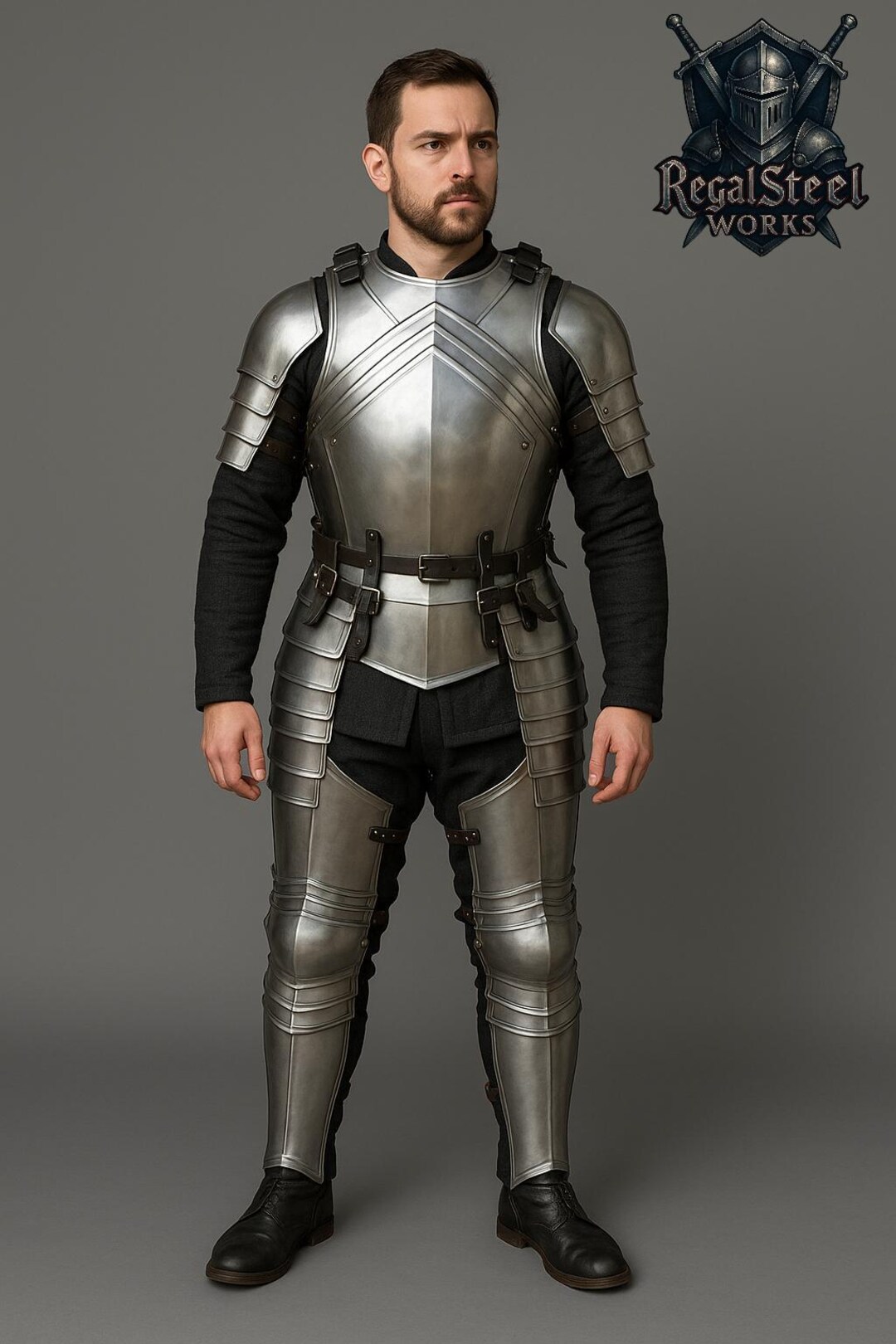 Medieval Knight Steel Dwarven Style Full Body Armor Suit - Knight ...