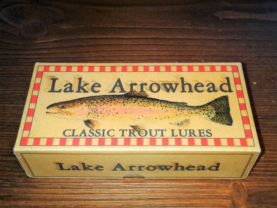 Lake Arrowhead Fishing Lure Boxes Cabin Decorations - Etsy