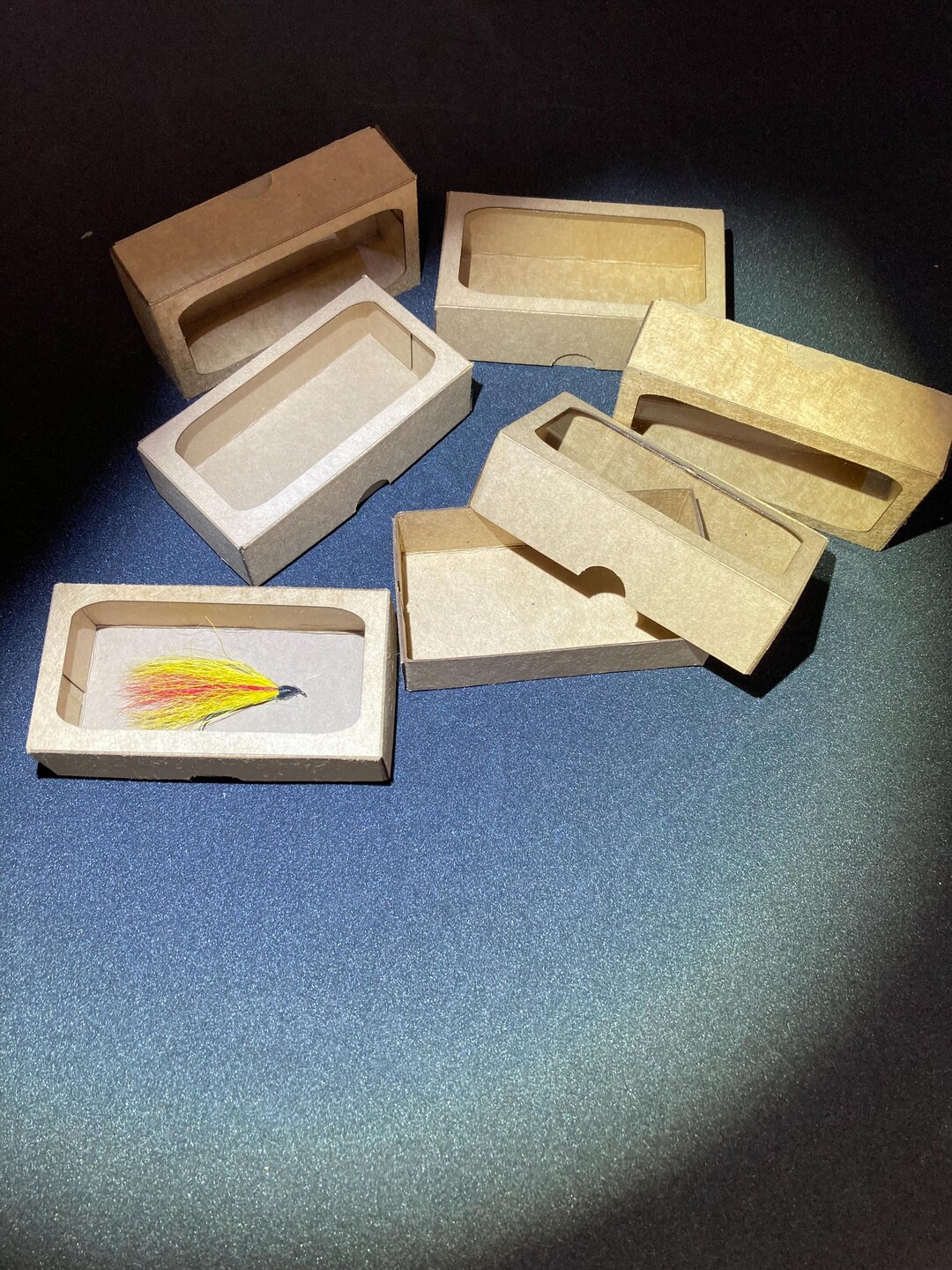 Six Small Size Trout Fly Fishing Lure Display Boxes With a Window for ...